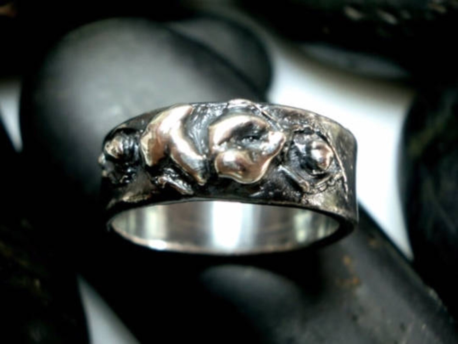 Handmade Nature-inspired Abstract Sterling Silver Ring - Etsy