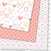 Valentine Hearts Digital Papers Scrapbooking Paper Instant Download ...