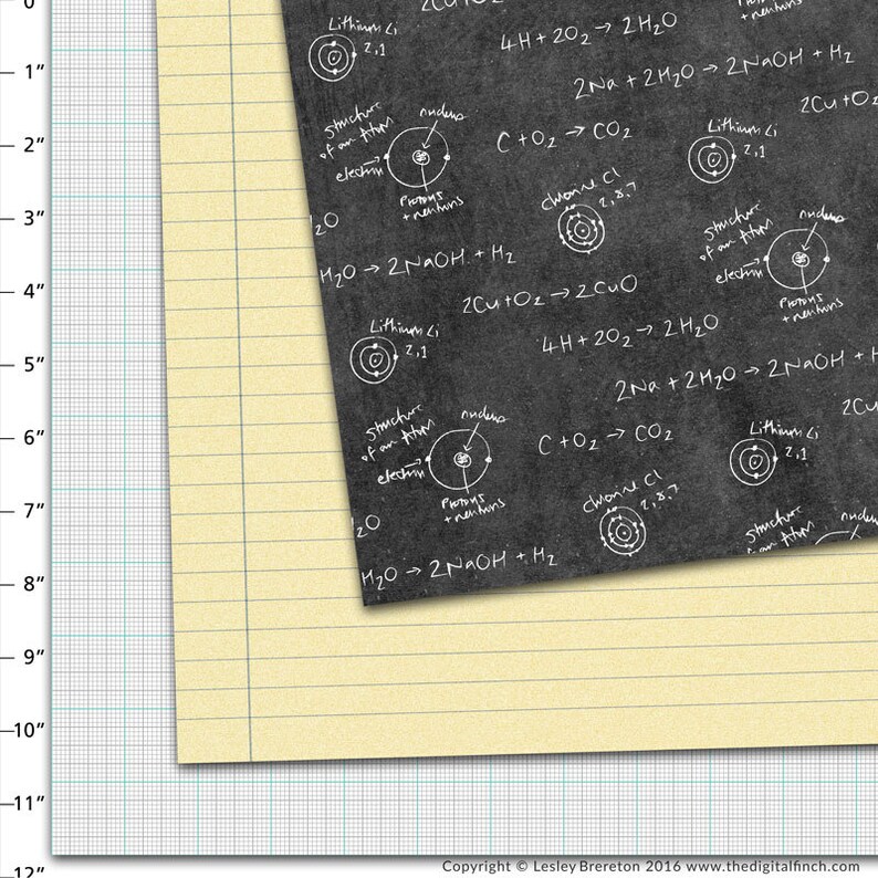 Back to School Digital Papers Retro Chalkboard 12x12 High Res ...