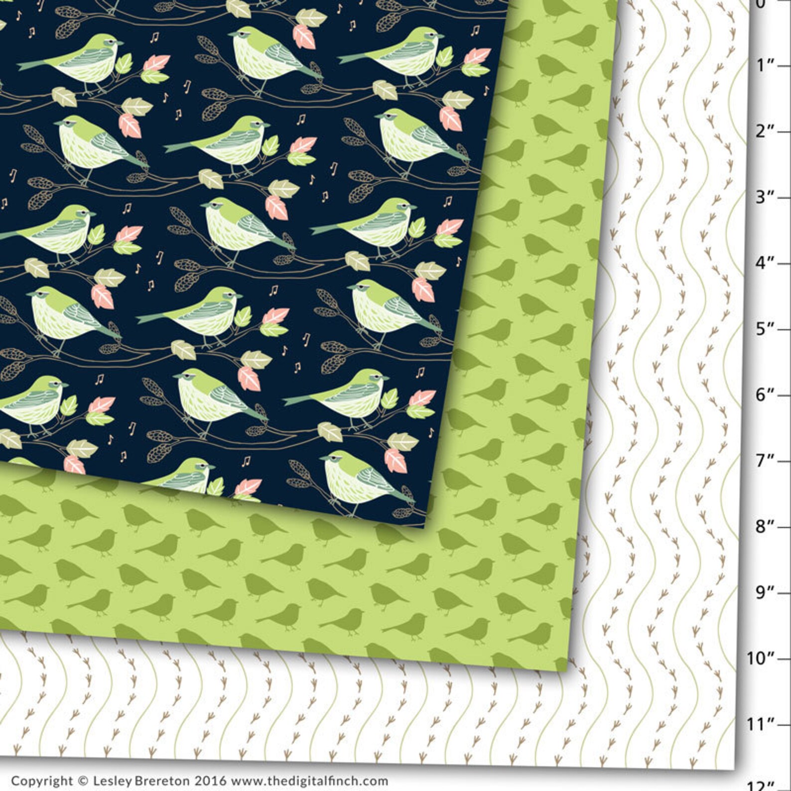 Woodland Bird Digital Paper Pack Scrapbooking Paper - Etsy UK