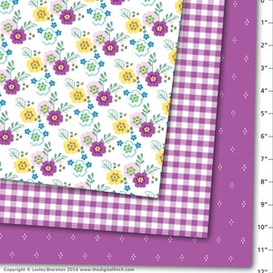 Springtime Digital Paper Bird Egg Paper Primroses 12x12 300 Dpi ...