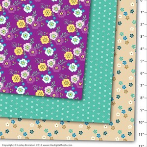 Springtime Digital Paper Bird Egg Paper Primroses 12x12 300 Dpi ...