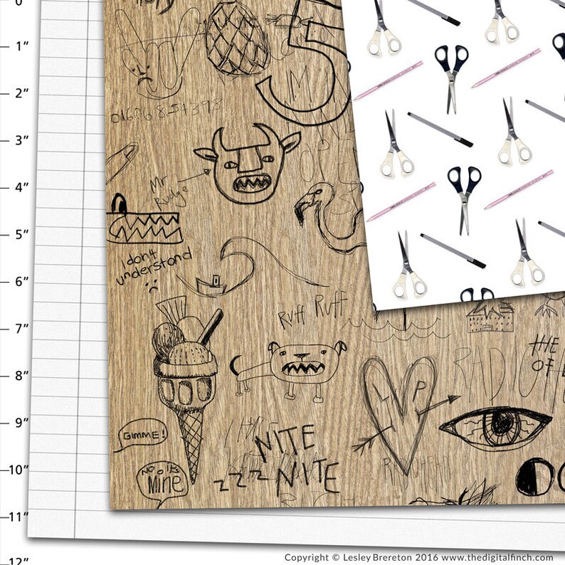 Back to School Digital Papers Retro Chalkboard 12x12 High Res ...