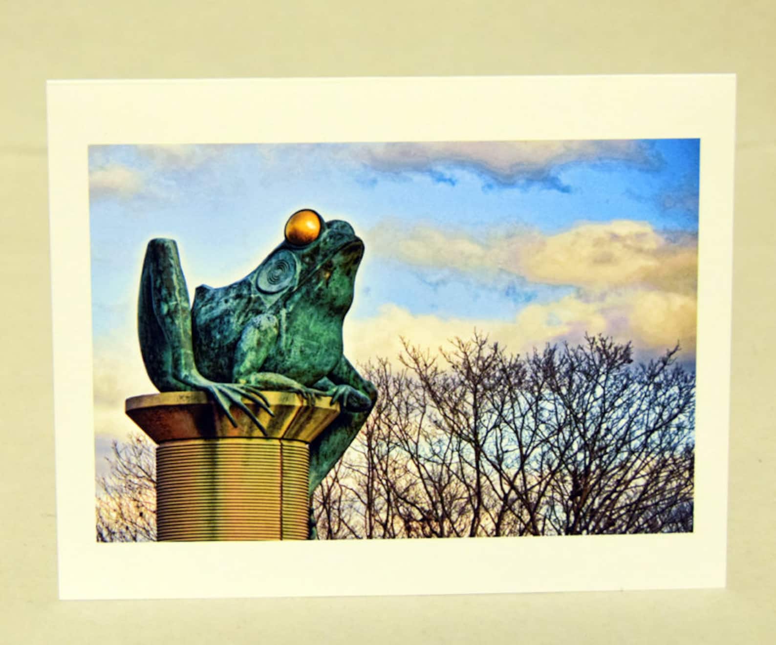 Willimantic Frog Card,willimantic CT Bridge,unique Bridge,unique Card ...