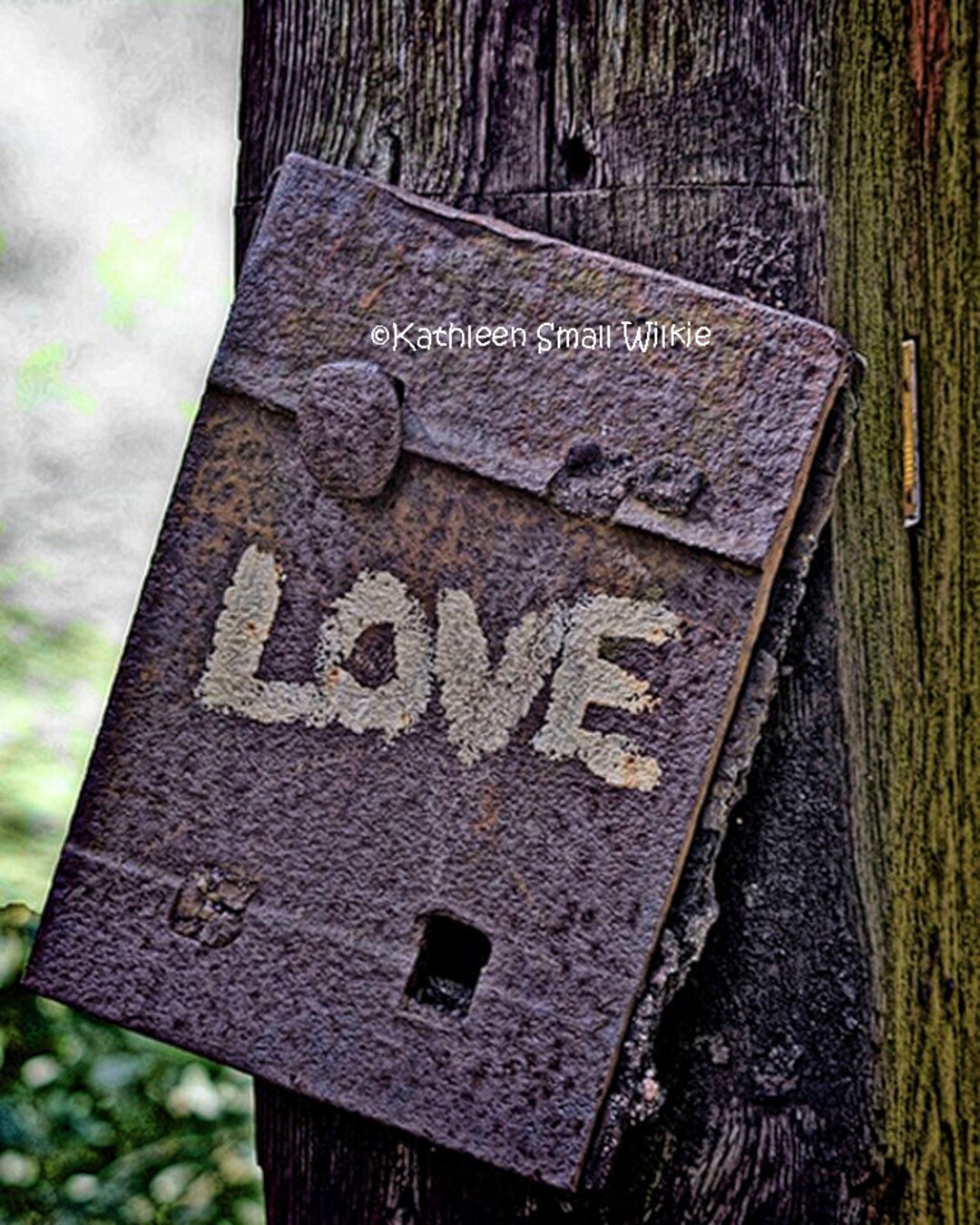 Love Sign Photo,rusty Metal Sign,rustic Sign,rustic Love Sign,for ...