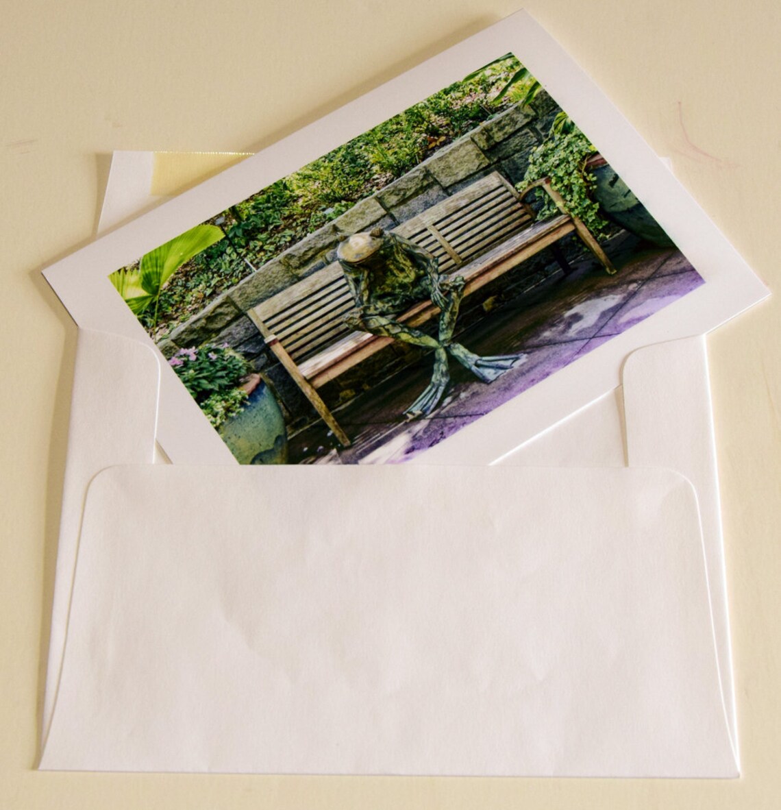 Frog on Bench - Etsy