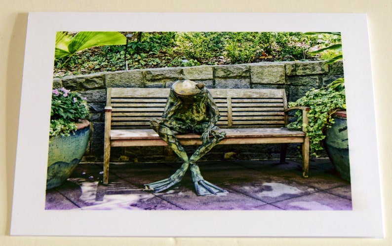 Frog on Bench - Etsy