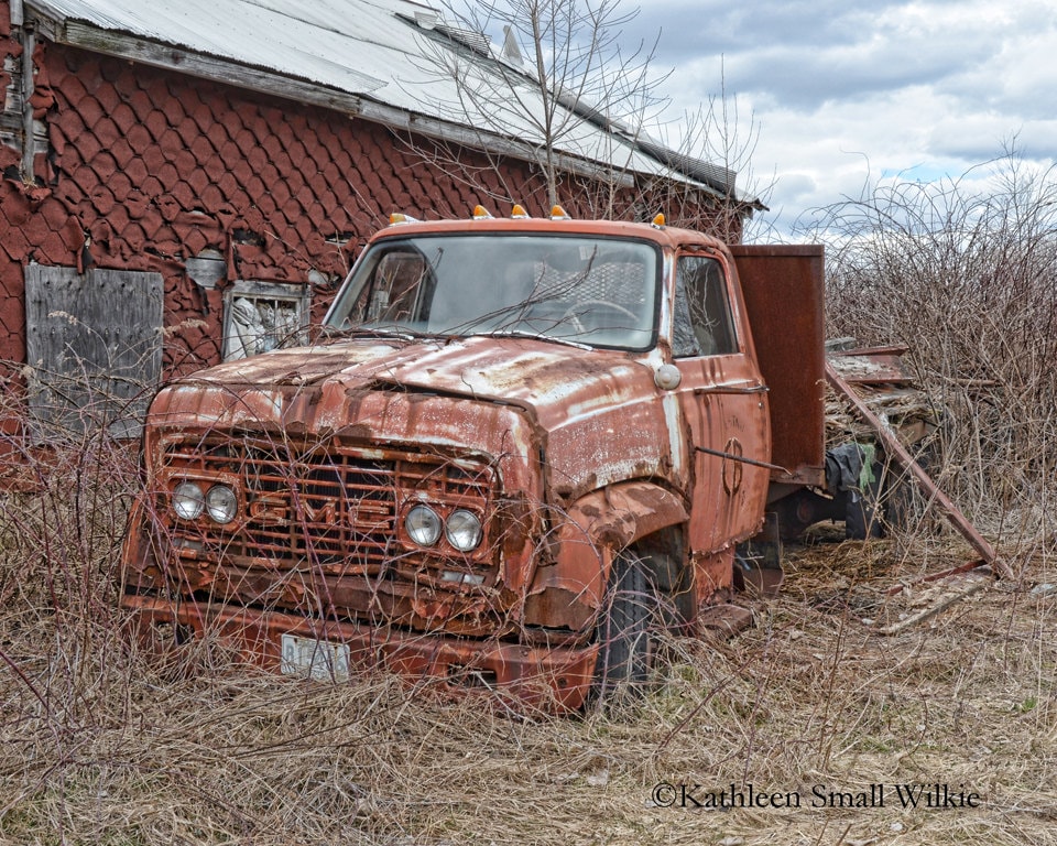 Old Red GMC Truck,old Vehicle,etsy Find,photo Card,trending,vehicle ...