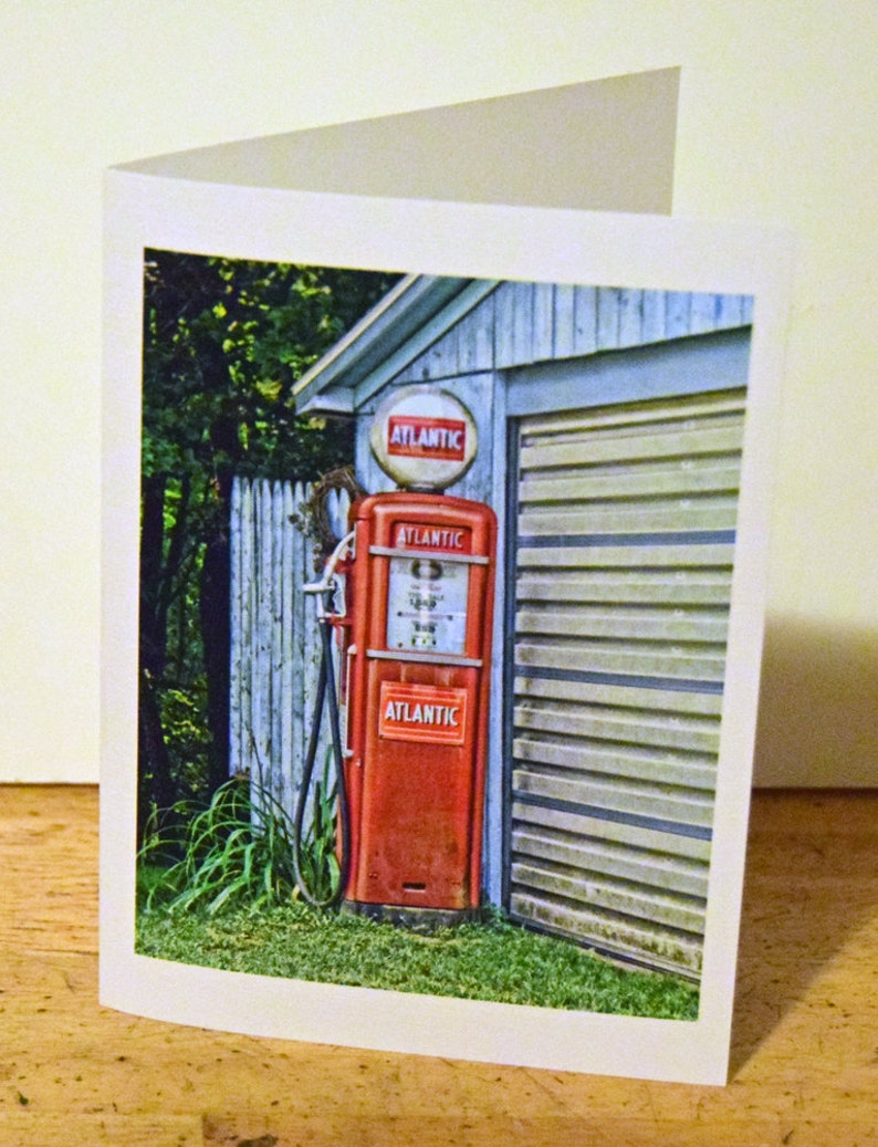 Vintage Gas Pump,blank Notecard,unique Card,photo Notecard,trending ...