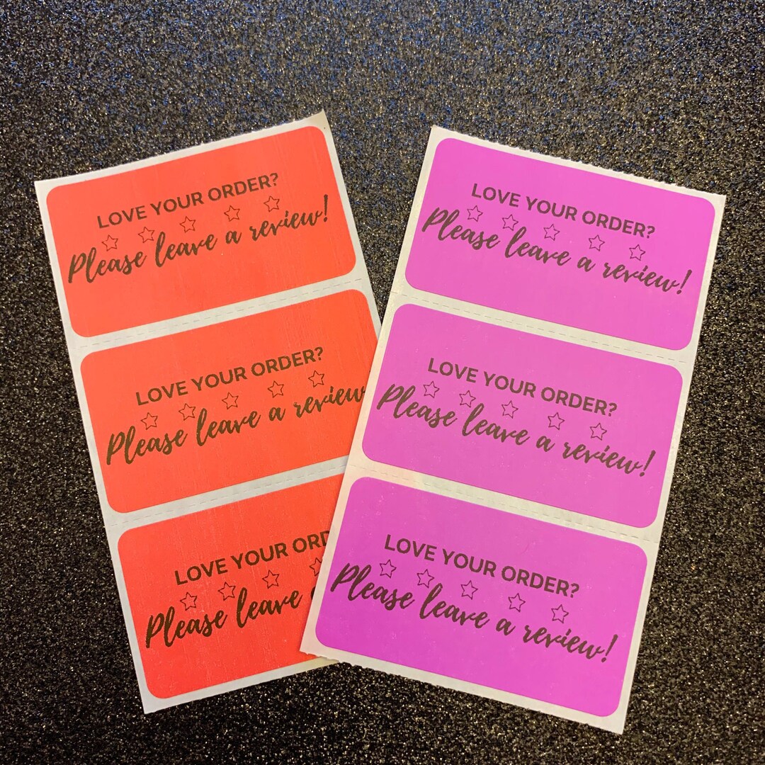 Review Stickers, Package Stickers, Small Business Stickers, Shipping ...