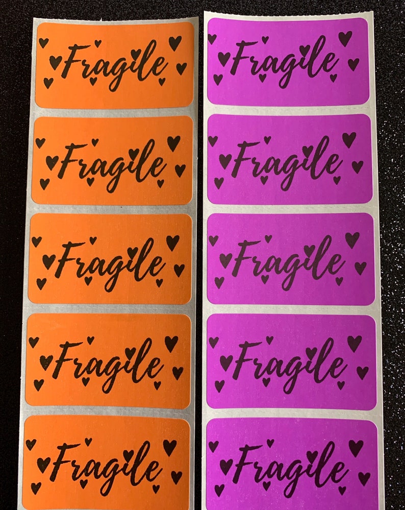 Fragile Labels Fragile Stickers Small Business Labels 2x1 - Etsy