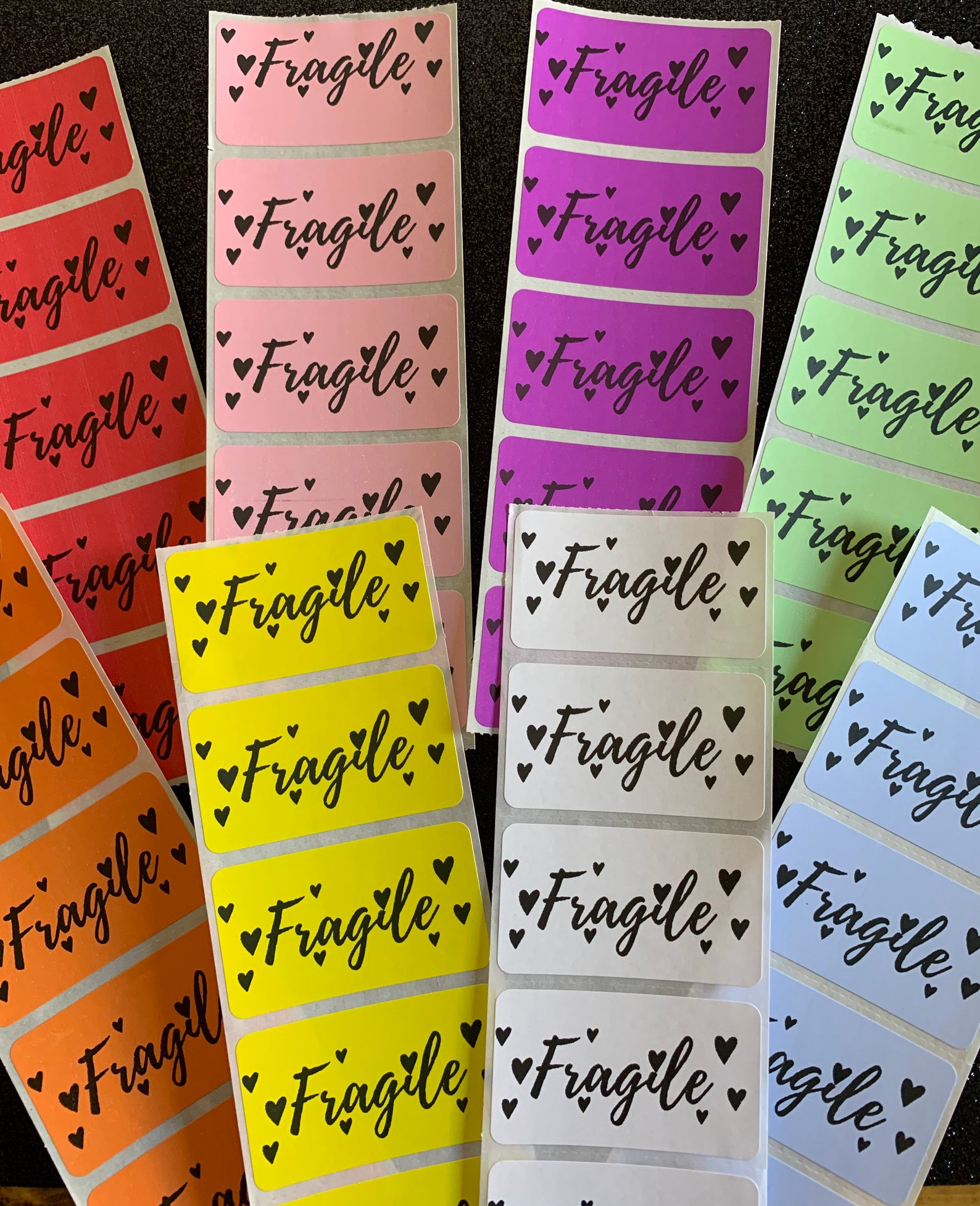 Fragile Labels, Fragile Stickers, Small Business Labels, 2x1 Labels ...