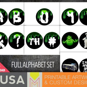 INSTANT DOWNLOAD / Printable / Ghostbusters Full Alphabet Party Banner ...