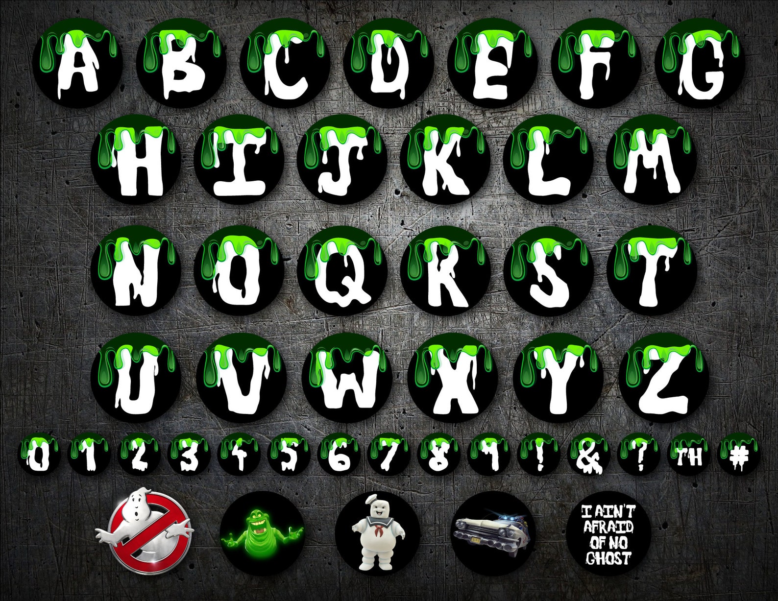 INSTANT DOWNLOAD / printable / Ghostbusters full alphabet | Etsy