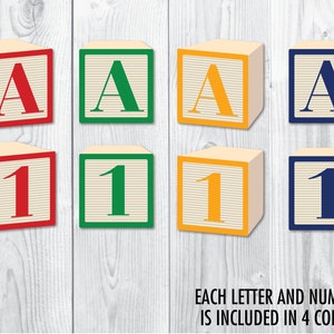 INSTANT DOWNLOAD / Wood Block Alphabet With Transparent Backgrounds ...