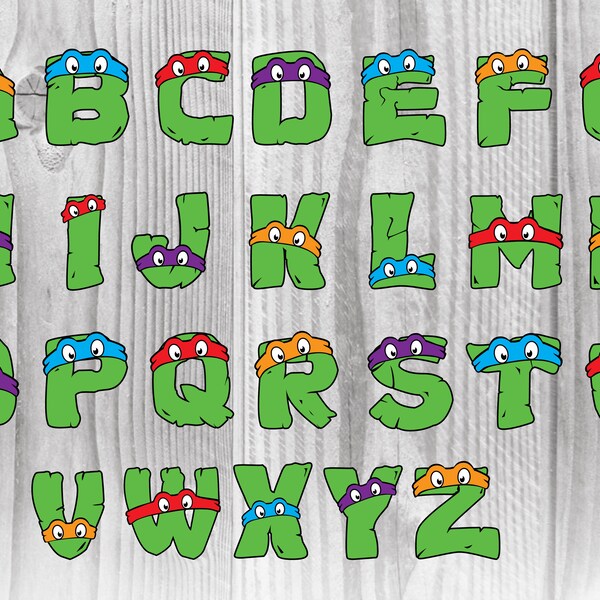 Ninja Turtle Clipart - Etsy