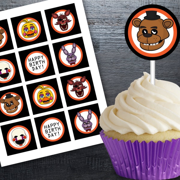 Five Nights at Freddys Cupcake - Etsy
