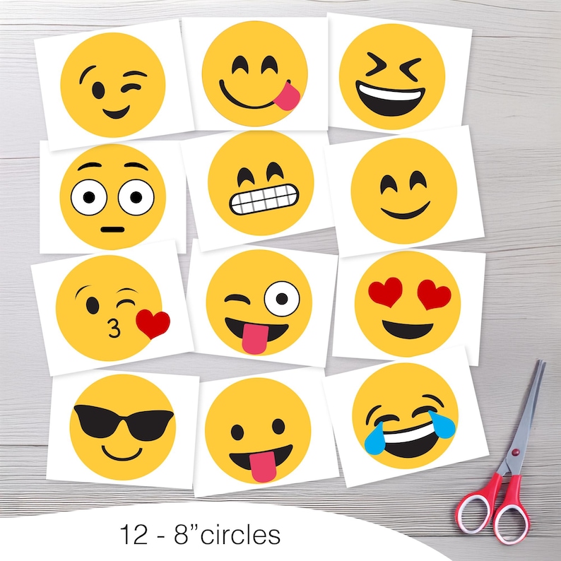 Emoji Party Banner Letters & Decorations | Printable Alphabet + Emojis ...