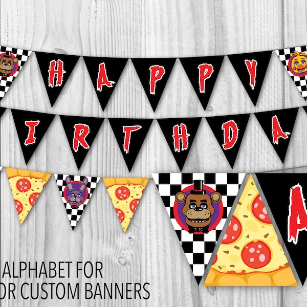 Five Nights at Freddys Banner - Etsy