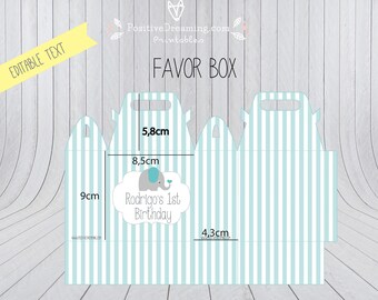 Elephant favor box | Etsy