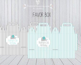 Elephant favor box | Etsy