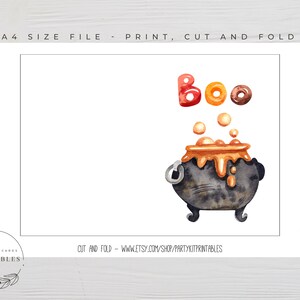 Printable Halloween Card, Digital Download, Halloween Greeting Card ...