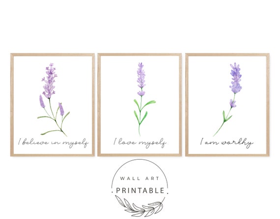 Lavender Prints, Printable Wall Art, Digital Download Art Prints ...