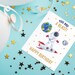 Space Themed Birthday Card for Kids, Digital Download, Happy Birthday ...