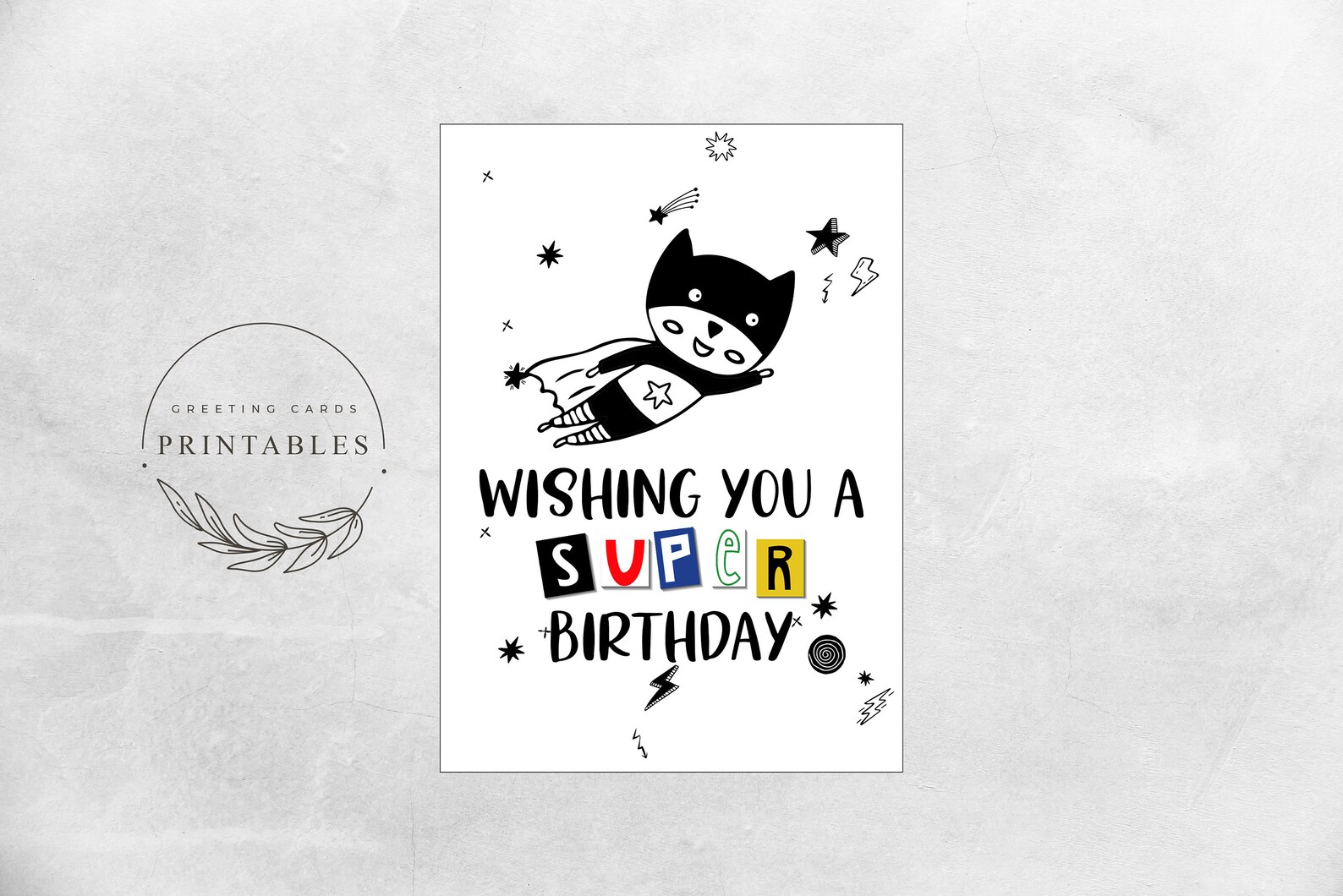 Printable Birthday Card for Boys Digital Download Happy | Etsy