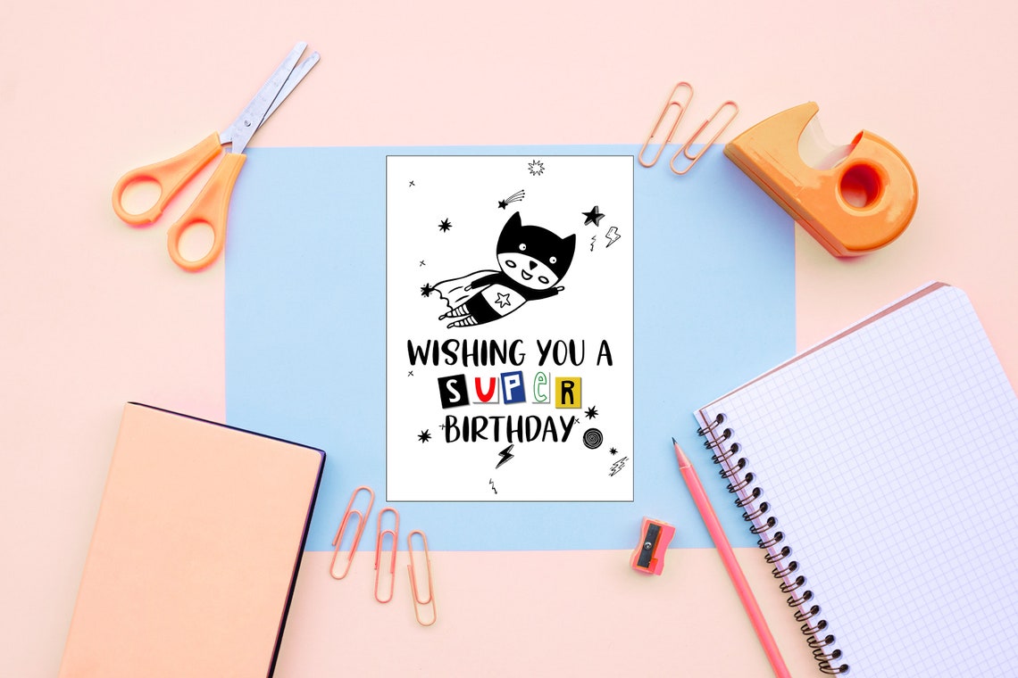 Printable Birthday Card for Boys Digital Download Happy | Etsy