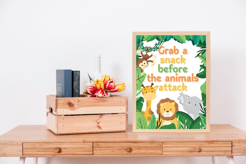 Grab a snack sign Digital download Printable table sign | Etsy