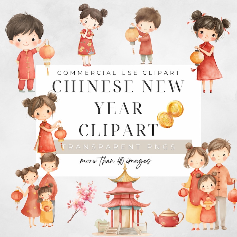 New Year Clipart - Etsy