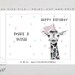 Giraffe Birthday Card for Girls Digital Download Printable - Etsy