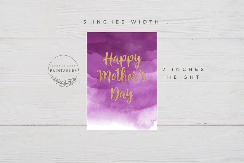 Happy Mothers Day Card, Digital Download, Mothers Day Card Printable ...