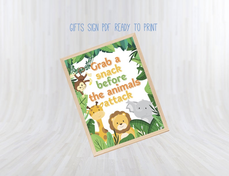 Grab a snack sign Digital download Printable table sign | Etsy