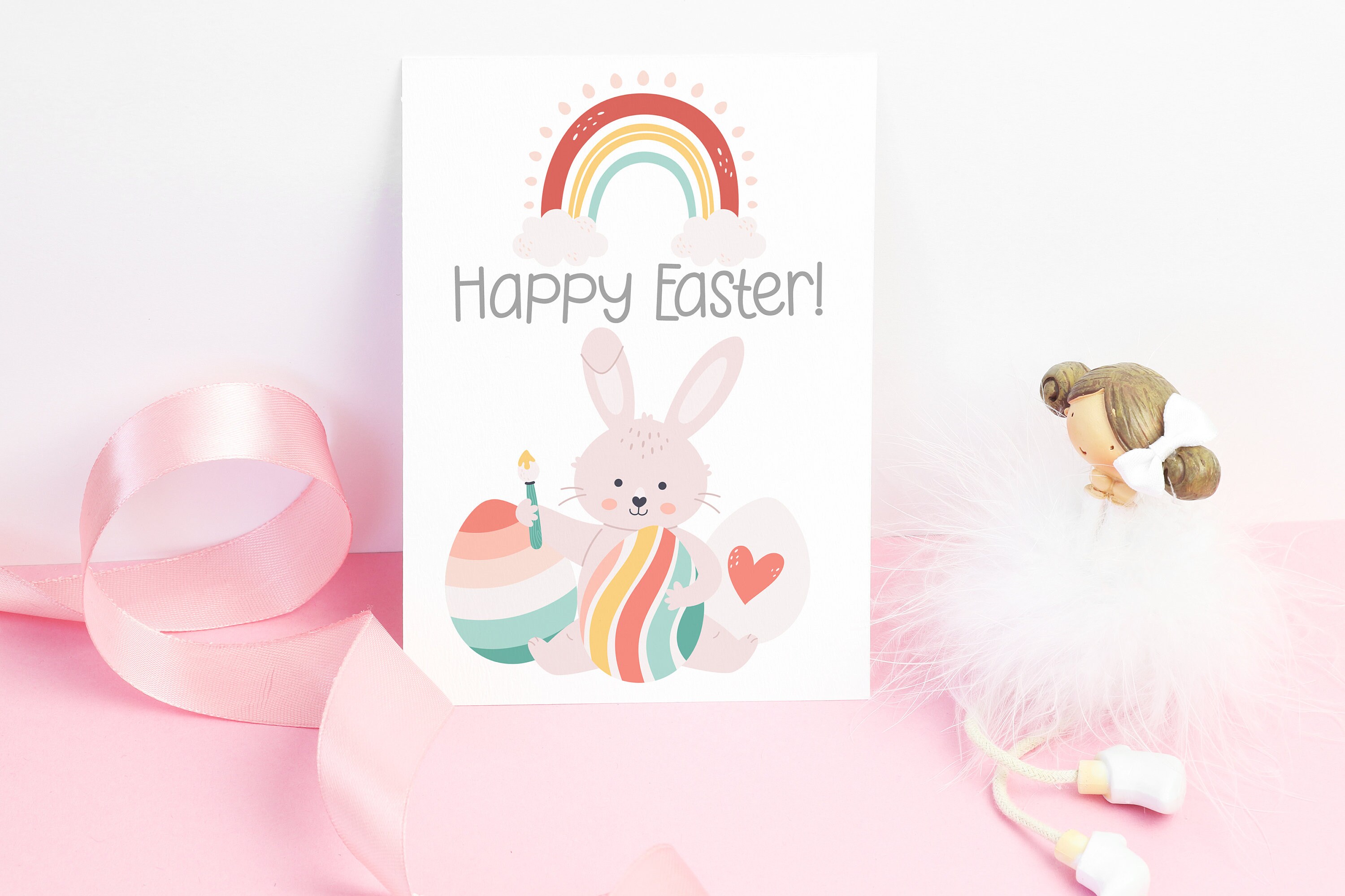 Printable Easter Card for Kids Digital Download Happy Easter | Etsy