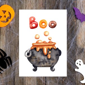 Printable Halloween Card, Digital Download, Halloween Greeting Card ...