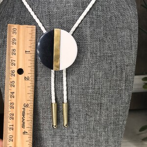 Modern Art Deco Bolo Tie Necklace Men Women Choose Cord & Tips Western ...