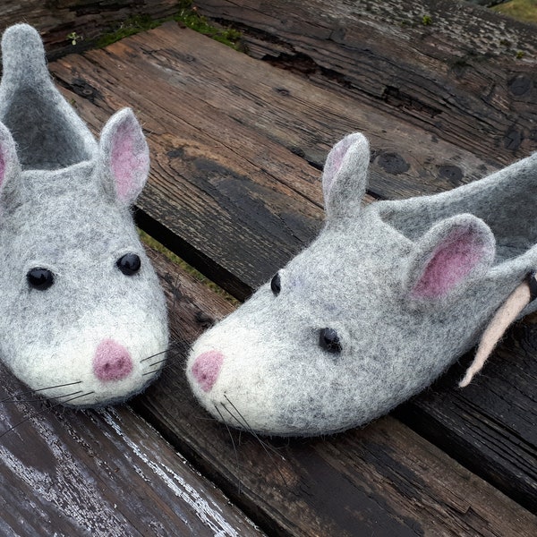 Felt Slippers - Etsy