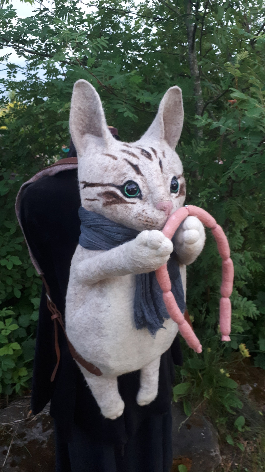 Original Backpack Cat Bag Cat Kitty Black Cat Catlovers Felt Backpack ...