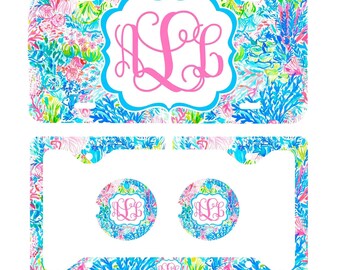 Monogram Car Tag | Etsy