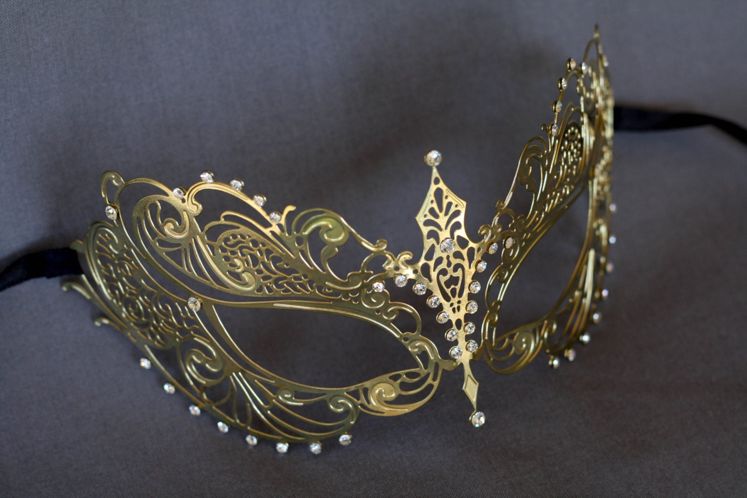 Gold Masquerade Mask. Masquerade Lace Metal Mask. Wedding Masquerade ...