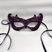 Lace Masquerade Mask, Black and MAROON Masquerade Custom Mask, Raven ...