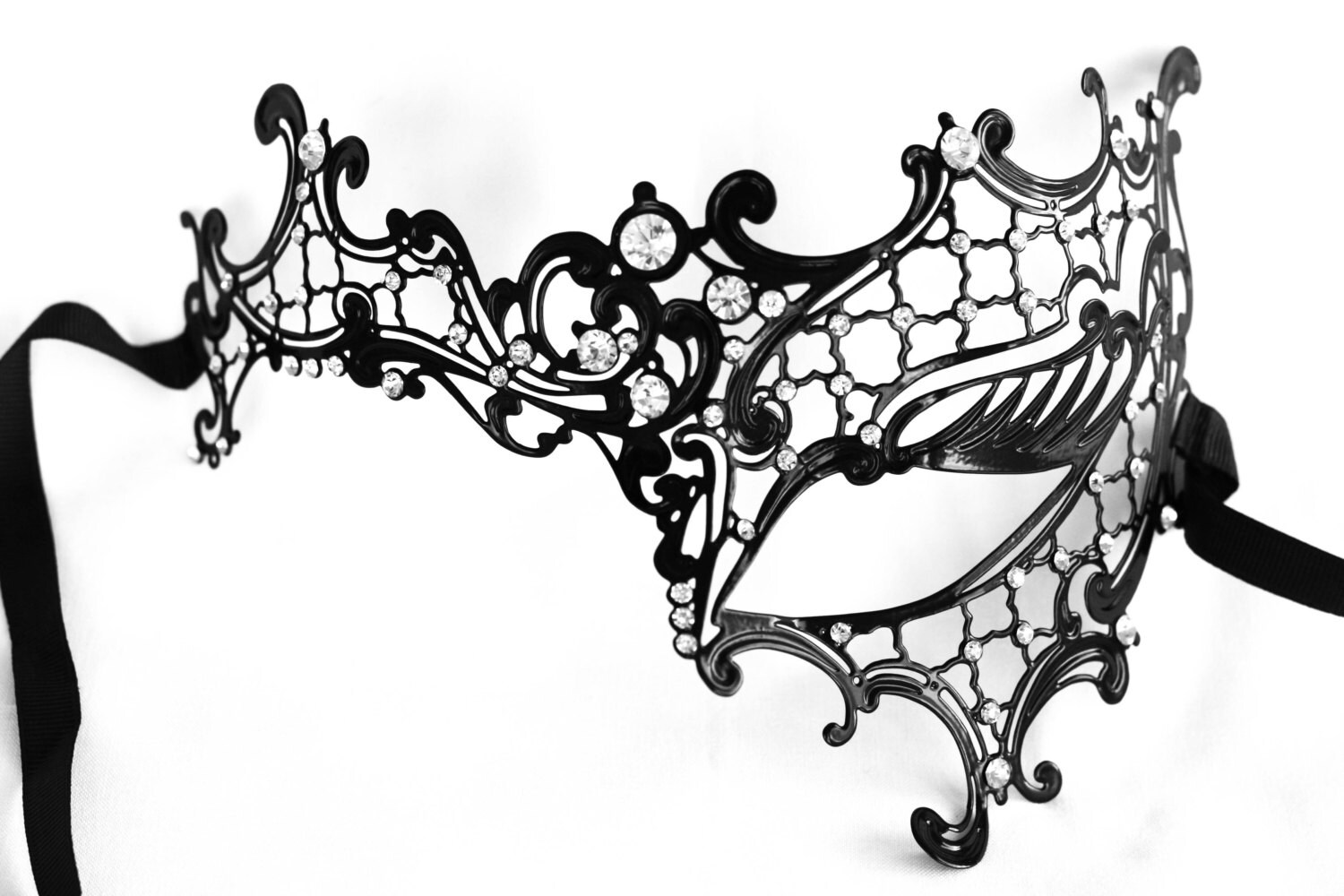 Half Face Laser Cut Masquerade Mask Metal Lace Mask Fit for - Etsy