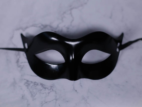 Black Phantom Masquerade Mask Fit for Raven Costume Masked - Etsy
