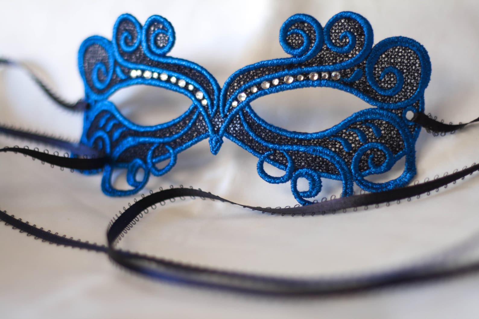 Navy Blue Masquerade Lace Mask Blue Masquerade Lace Mask Fit - Etsy