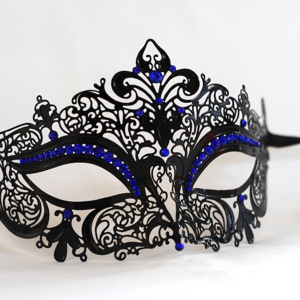 Royal Blue Mask - Etsy