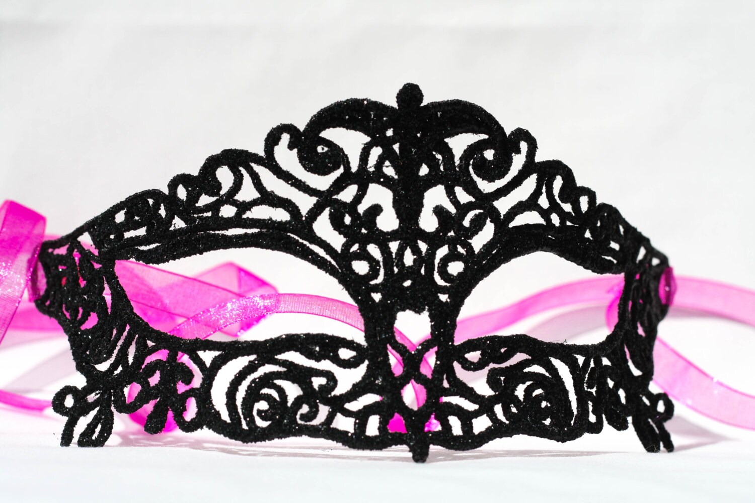 Lace mask masquerade mask glittered lace mask | Etsy