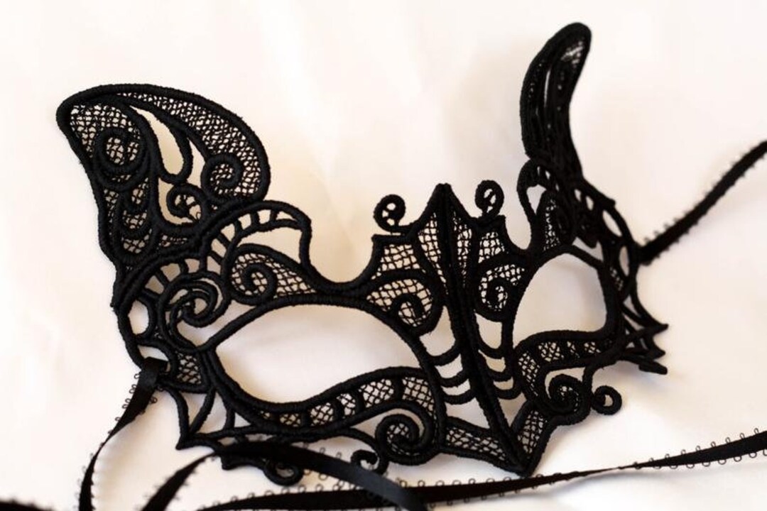 Masquerade Mask, Black Fox Lace Masquerade Mask, Sexy Fox Masquerade ...