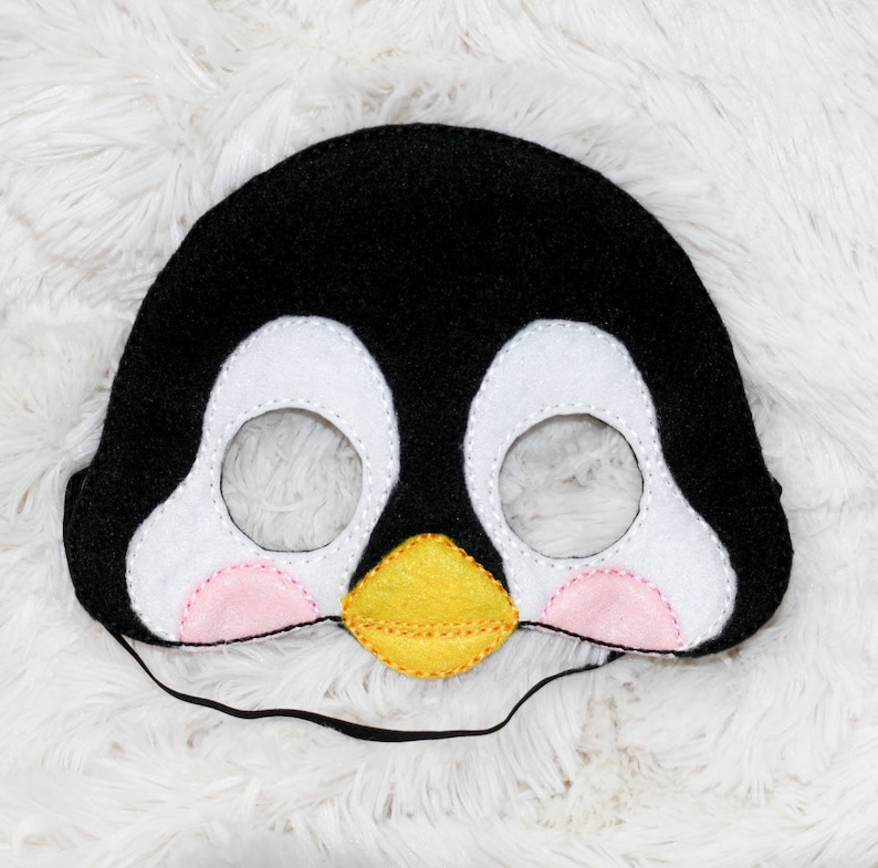 Penguin Masquerade Mask for Kids Birthday Party Masquerade - Etsy